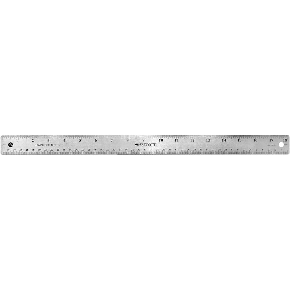 Westcott Stainless Steel Ruler With Non-Slip Cork Base – BLISS JOY BULL